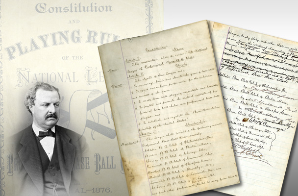 1876 Founding Documents and Original Constitution of Major League ...